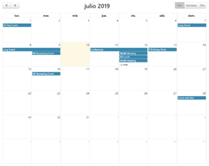 Fullcalendar con jQuery - Jose Aguilar Blog
